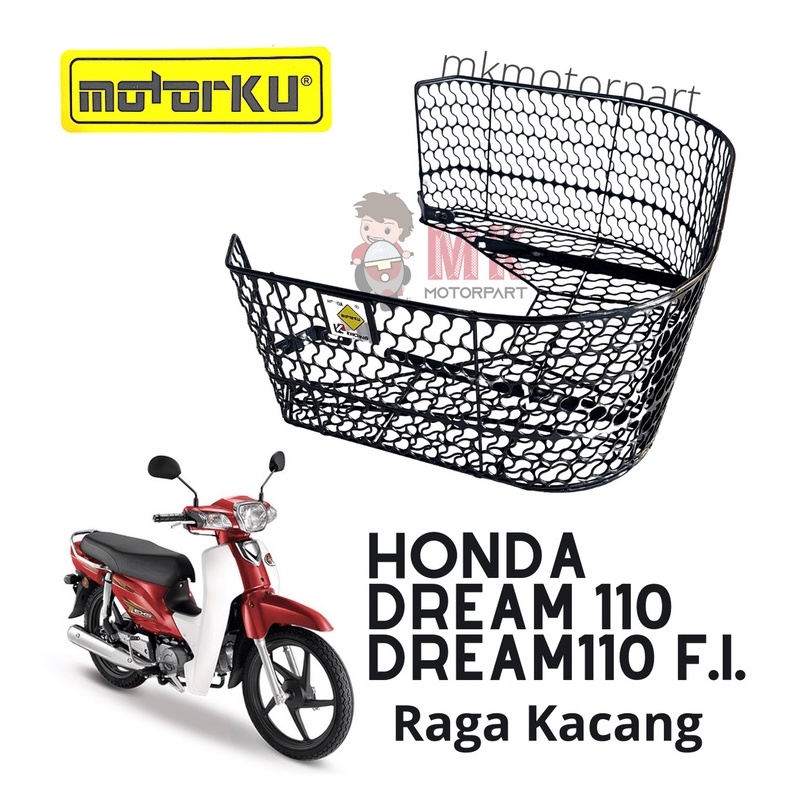 Raga Besi KACANG 88 / Iron Basket Honda EX5 Kambing Dream110 / EX5110 / Dream110Fi Fuel ...
