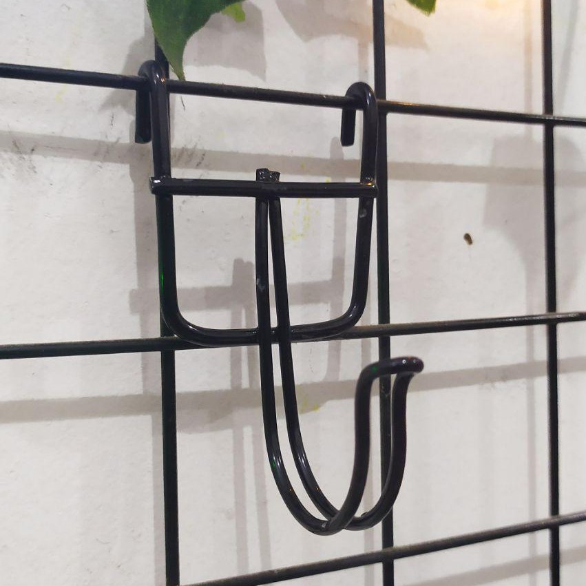 GANTUNGAN U-Shaped Iron Hook - Iron Hook Hanger - Mesh Wire Grid Wall ...