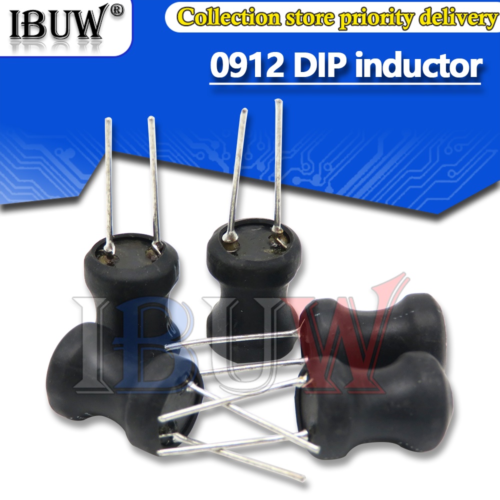 10PCS 0912 9*12mm I-shape Power Inductor Inductance Copper Coil 1MH ...
