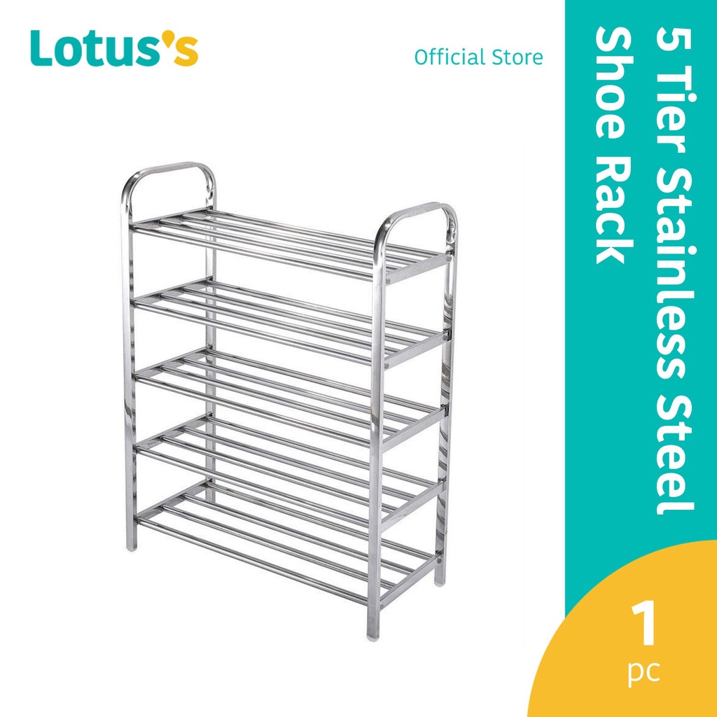 5 Tier Stainless Steel Shoe Rack | Shopee Malaysia