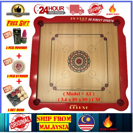 💥⚡OFFER⚡💥 【🌟 CARROM BOARD 🌟】WOODEN 【READY STOCK】CARROM BOARD / BOARD ...