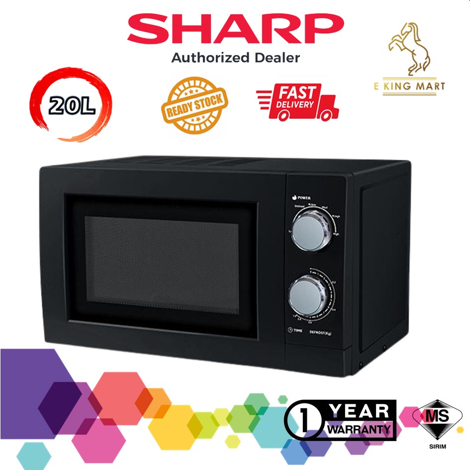 Sharp Mircowave Oven 20L Energy Save 700W R219EK With Black Stylish ...