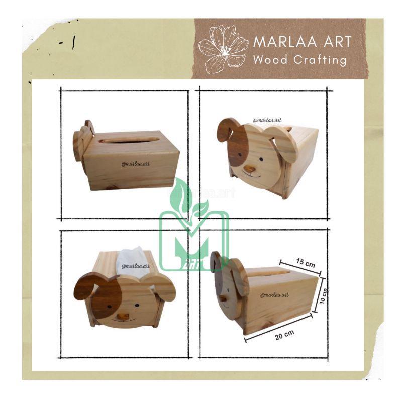 Portable Tissue Box Disassembly Animal Character by Marlaa Art | Shopee ...