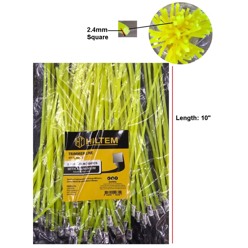 HILTEM HIGH QUALITY TRIMMER LINE W/ ALUMINIUM HEAD FOR GRASS CUTTER/ TALI MESIN RUMPUT (BUY ...