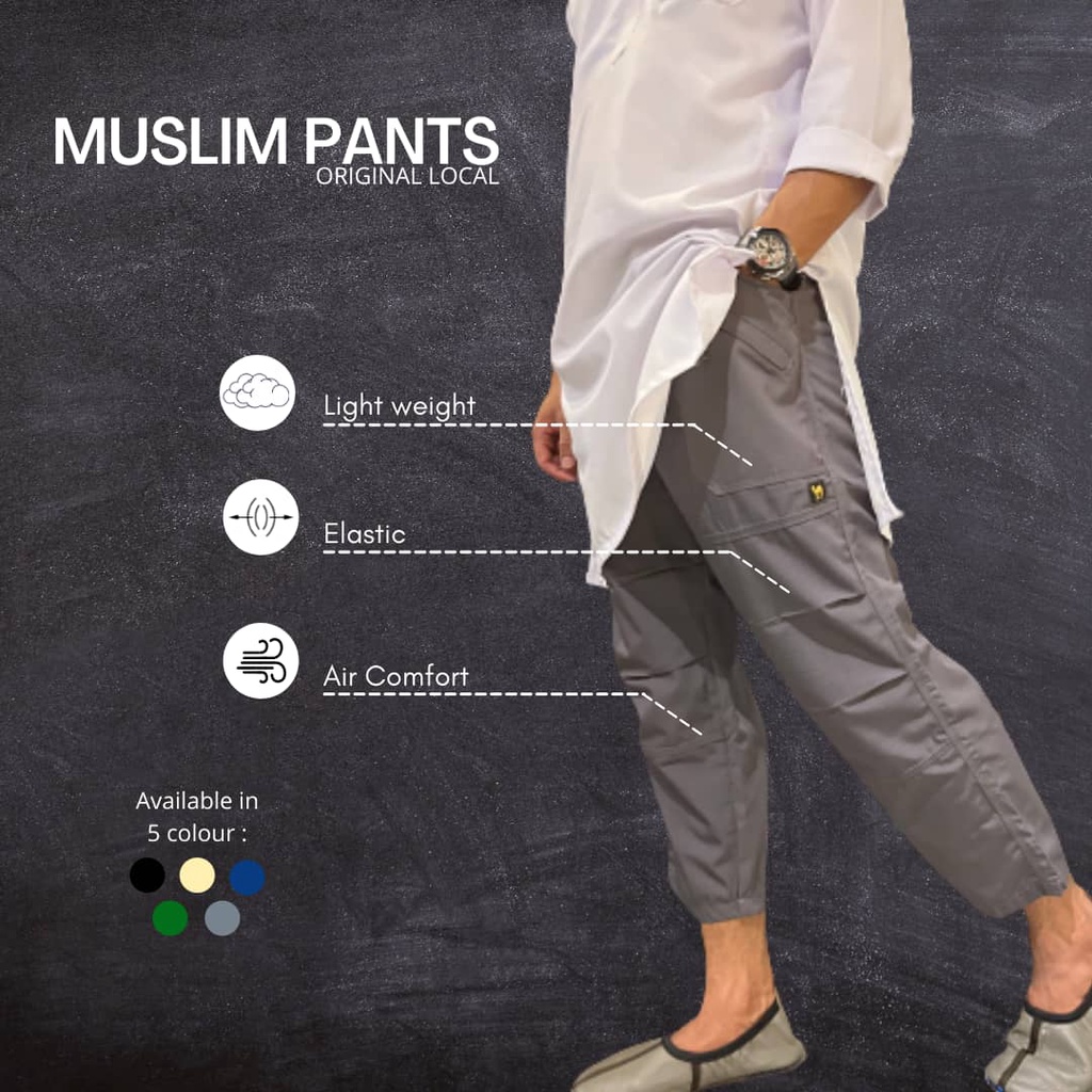 Isbal Pants / Muslim Pants / Seluar Solat Saudagar Ounta Original Local ...