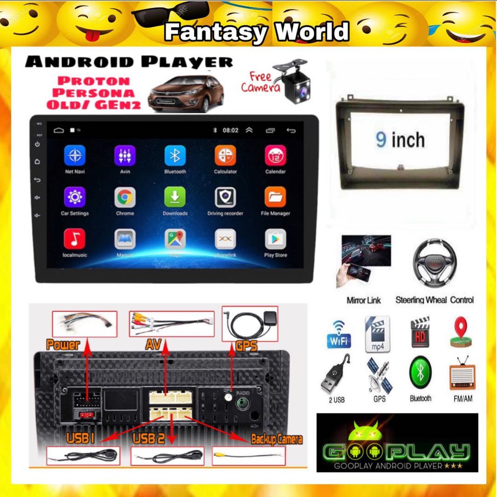 ANDROID PLAYER WITH PROTON PERSONA OLD / GEN2 PLAYER CASING , PLUG AND ...