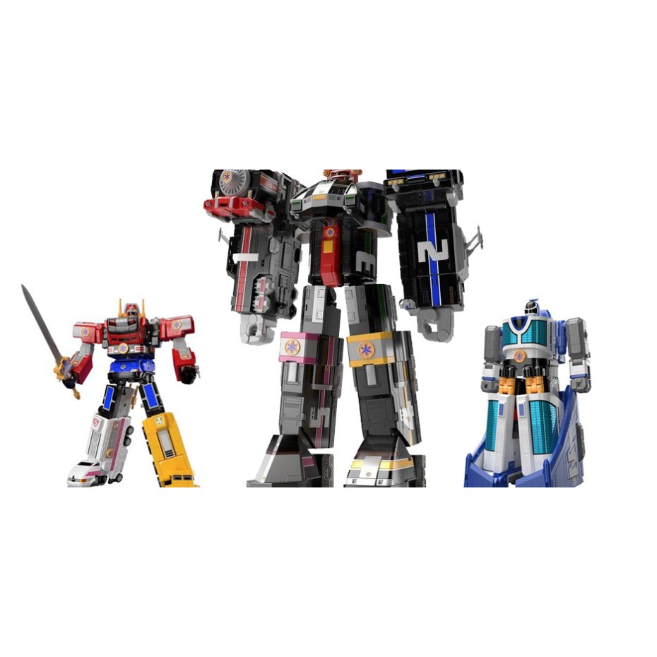 Bandai Kyukyu Sentai GoGo-V SUPER MINIPLA Victory Robo + Liner Boy ...
