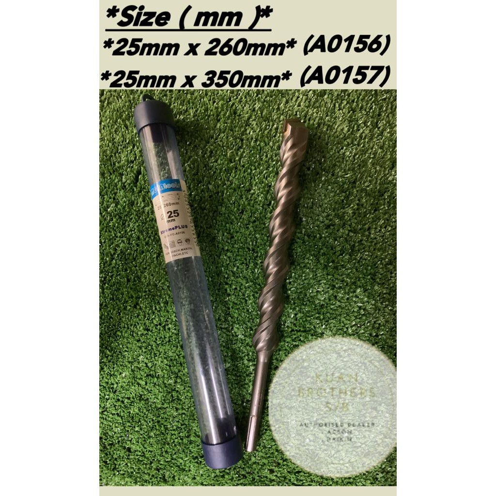 25mm­­ GENTOOLS Extreme Plus Drill Bits SDS Shank Concrete Masonry Drill Bits (260mm / 350mm ...