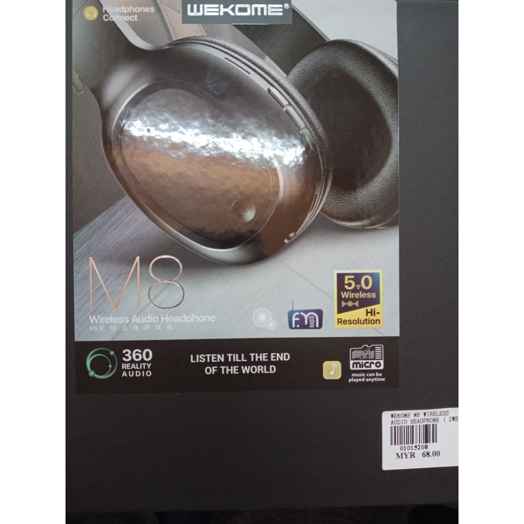 Wekome M8 Wireless Audio Headphone（耳机) | Shopee Malaysia