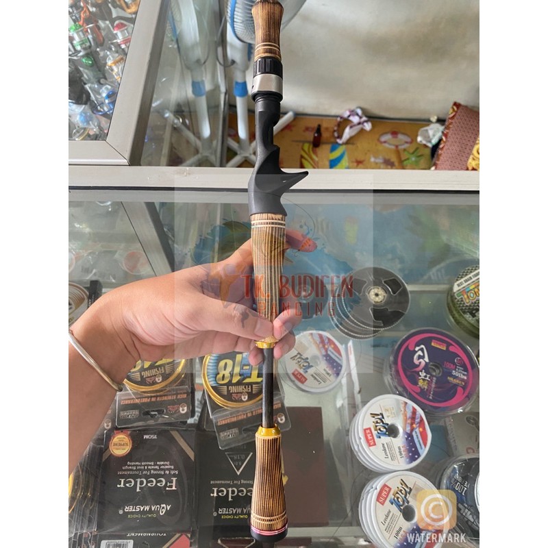 KAYU Dutch Teak Wood BC BAITCASTING Fishing Rod Handle | Shopee Malaysia