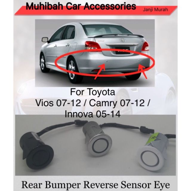 Toyota Camry / Vios / Innova Reverse Sensor Eye | Parking Sensor Eye ...