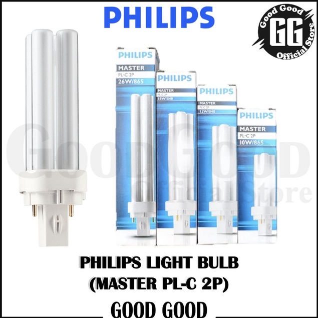 GENUINE PHILIPS Master PL-C 10W,13W,18W,26W 2P Cool Daylight (White) - Energy Saving Down Light ...