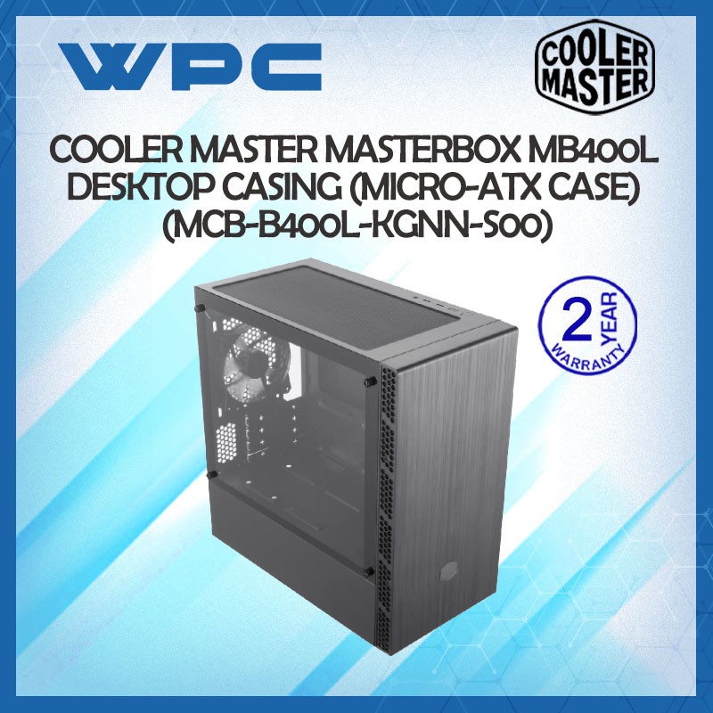 COOLER MASTER MASTERBOX MB400L DESKTOP CASING (MICRO-ATX CASE) (MCB ...