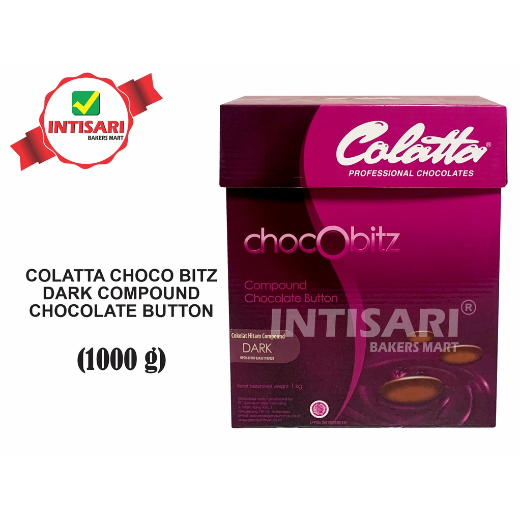 Colatta CHOCO BITZ DARK COMPOUND CHOCOLATE BUTTON 1 KG | Shopee Malaysia
