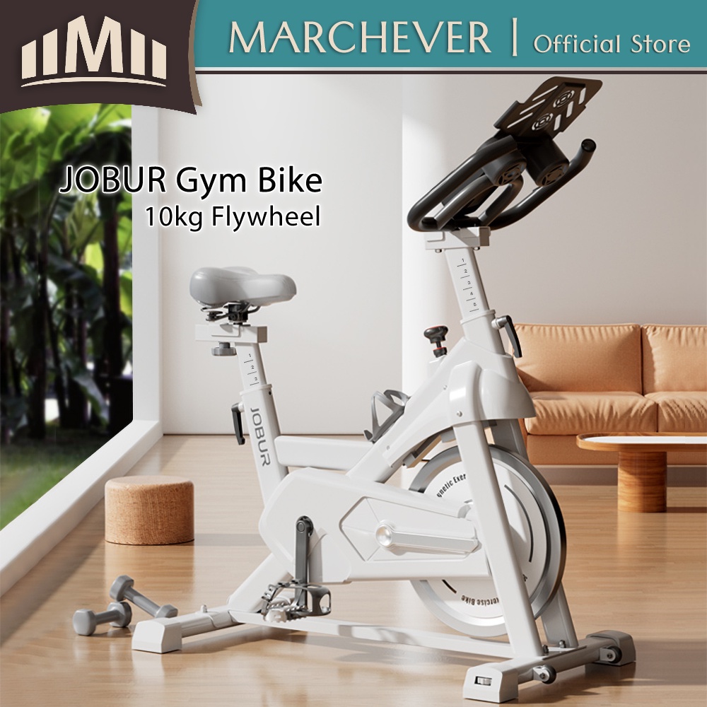 Stylish Dynamic 10kg Flywheel Indoor Cycle Trainer & Gym Fitness Exercise Bike Spinning Bike ...