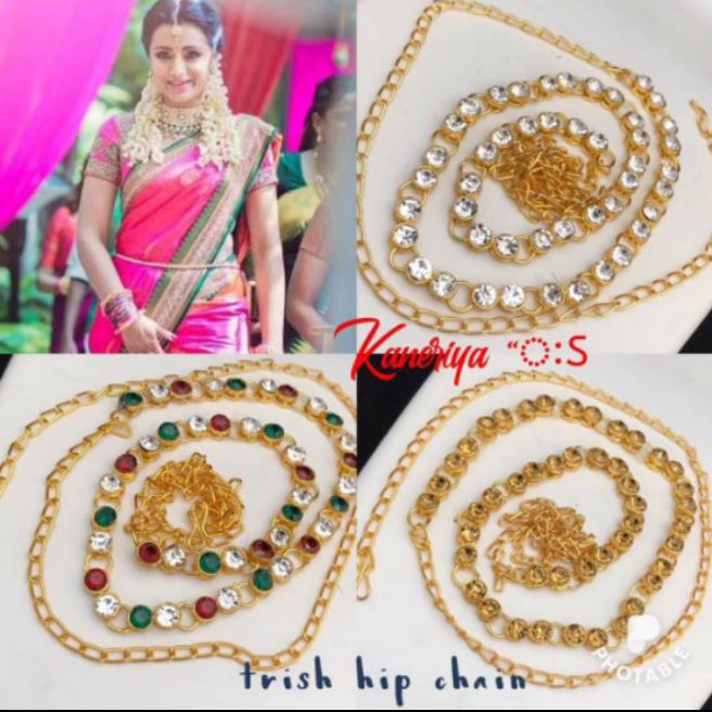 Limited Edition HIGH QUALITY BIG STONE Adjustable TRISHA HIP CHAIN ...