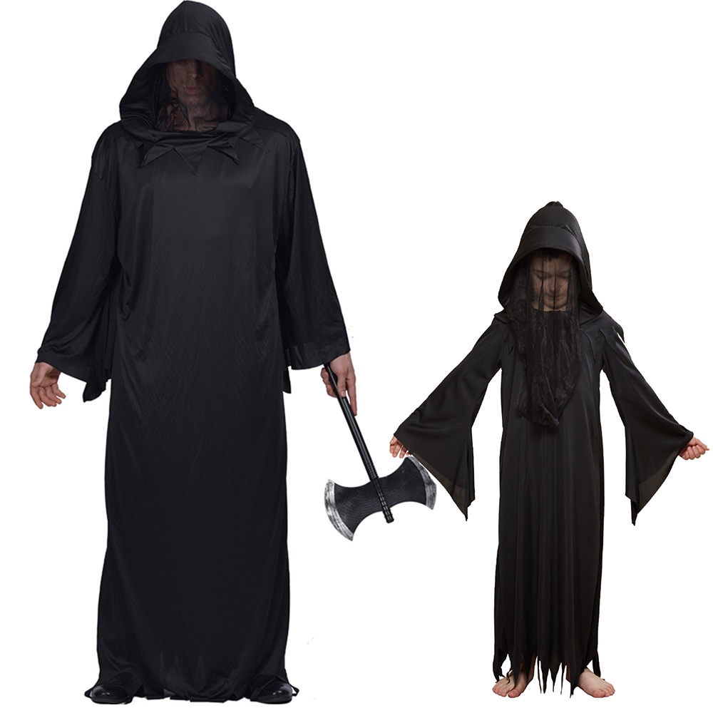 Ready Stock Halloween Costume For Boys Ghost Cosplay Robe Parent-child ...