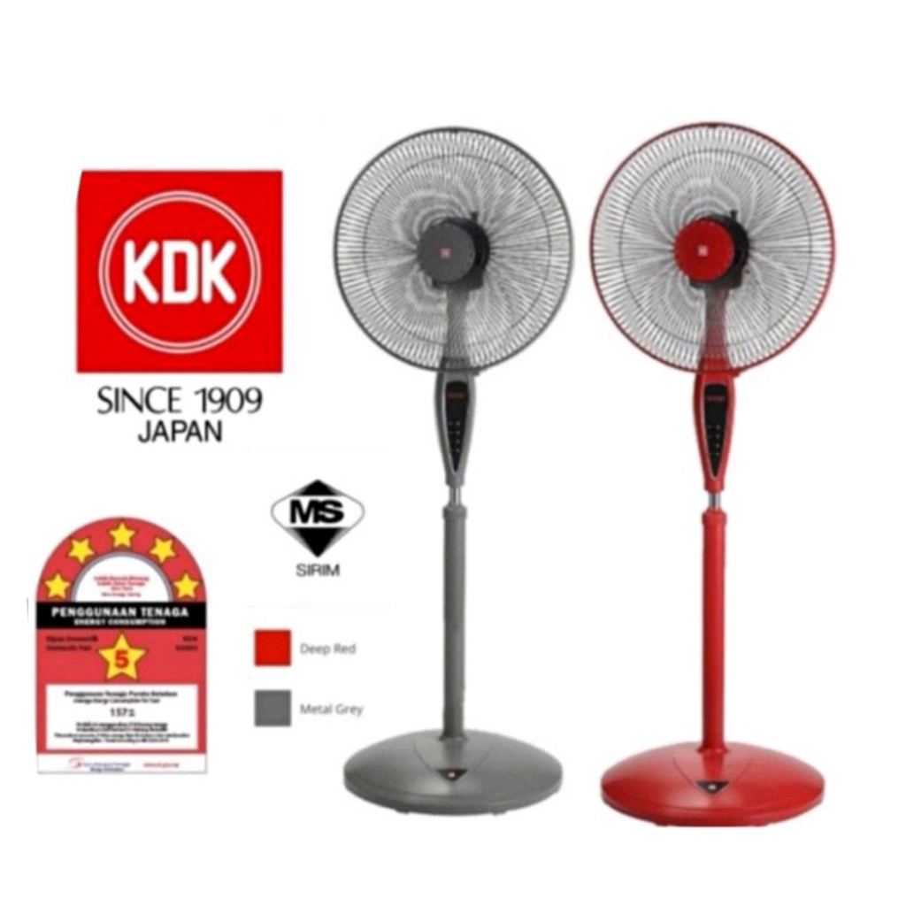 KDK Stand Fan KX405 16 Inch 2 Colour ( Metal Grey /Deep Red) | Shopee ...