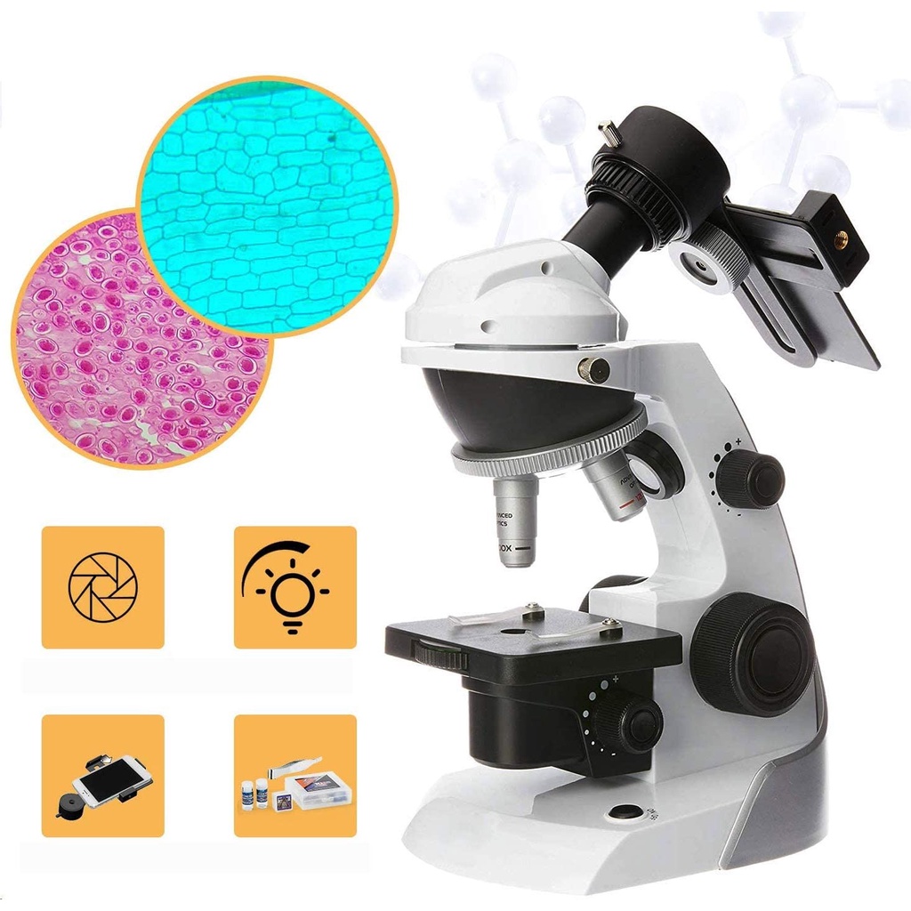 SWIFT Compound Monocular Microscope 60X-200X, Microscopes for Kids STEM ...