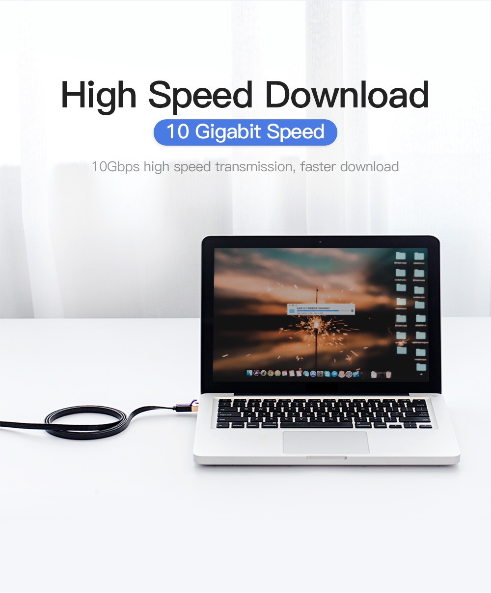 Vention Cat7 Flat Ethernet Cable RJ45 Wire Lan cable 10Gbps Network for ...