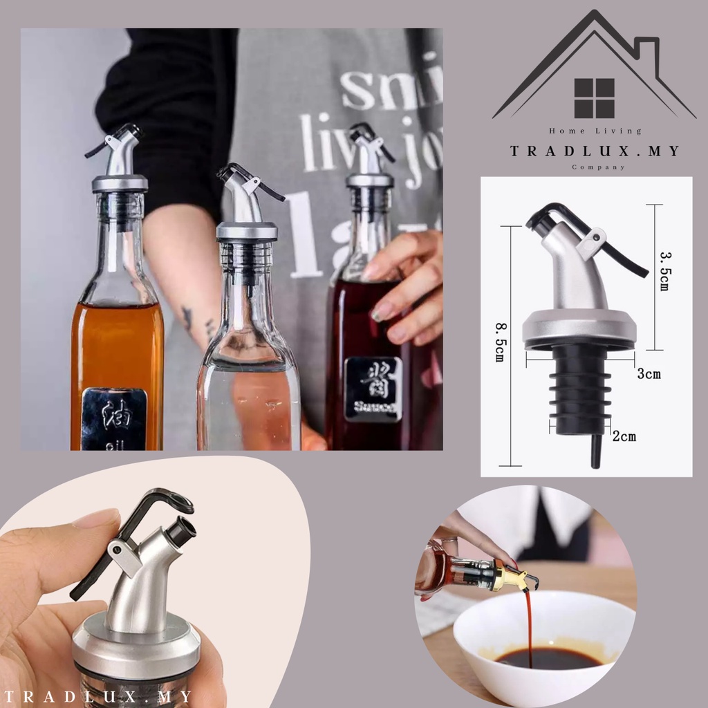 Tradlux Oil Bottle Nozzle Oil Dispenser Bottle Cap only Reusable Bottle ...