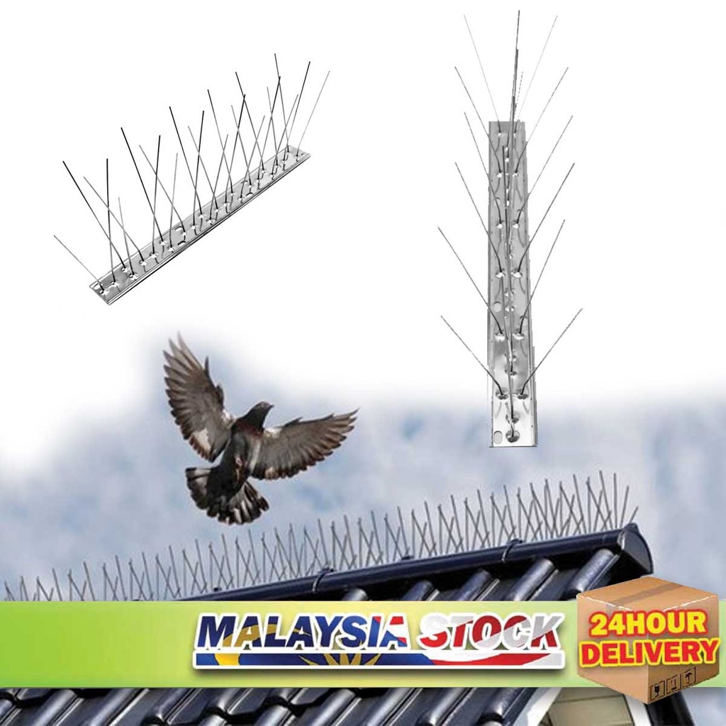 25/33CM Bird Thorn Repeller Bird Pigeon Spikes Deterrent Stainless ...