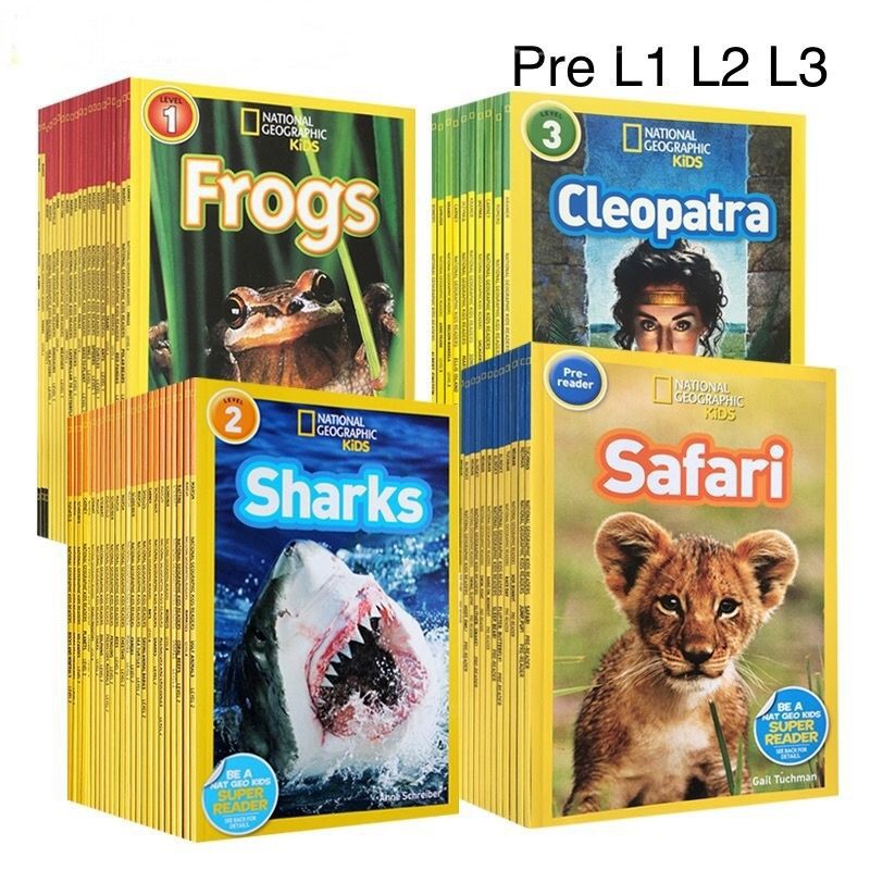 [Littlebookz] National Geographic Kids Pre Reader L1 L2 L3 books set ...