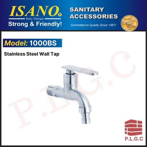 ISANO 1000BS Stainless Steel Heavy Duty Wall Bib tap , Toilet Faucet ...
