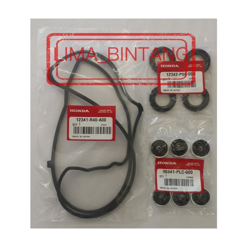 Valve Cover Gasket with Plug Seal & Valve Cover Bush Honda Accord TAO 2 ...