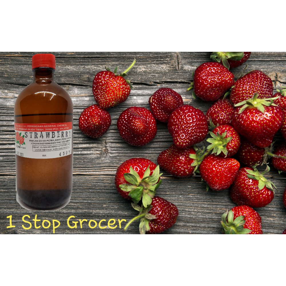 Strawberry Flavor Food Grade / Perisa Strawberry 25ML Kordial | Shopee ...