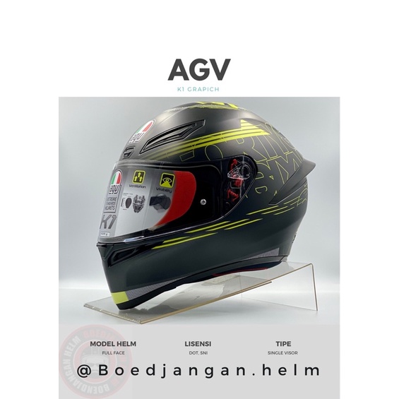 Agv Helmet K1 GRAPICH - TRACK 46 - AGV ORIGINAL K1 - Helmet AGV FULL ...