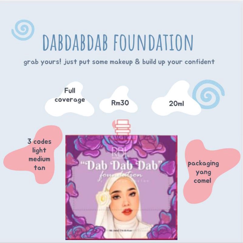 FOUNDATION ROZYANA DAB DAB DAB 💯ORIGINAL HQ💯 | Shopee Malaysia