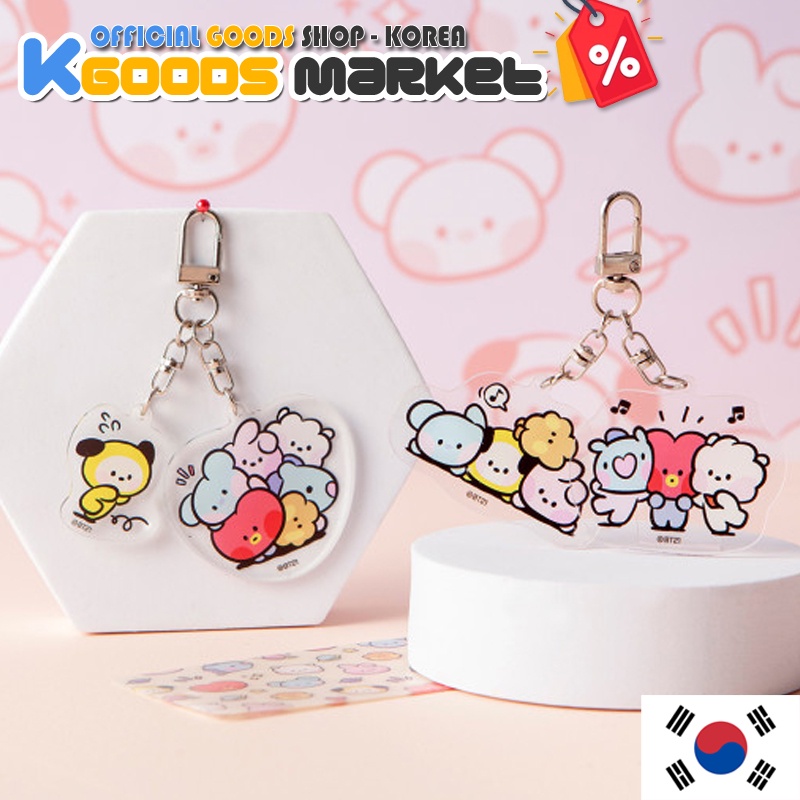 BTS BT21 Acrylic Key Ring Minini Official Goods | Shopee Malaysia