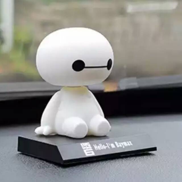 HP Baymax Car Dashboard Display Figure With Cellphone holder Bobble ...