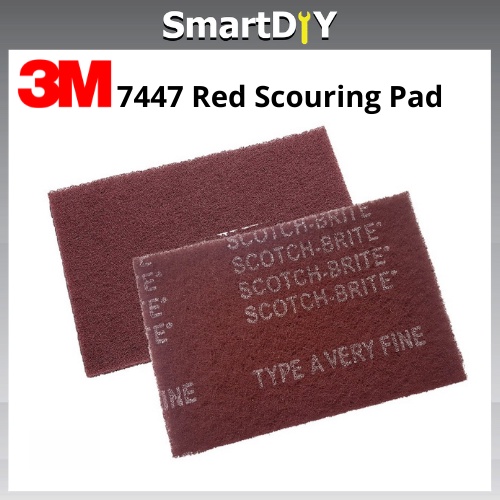 3M #7447 Scotch-Brite Hand Finishing Pads 150 x 225mm Scouring Pad 尼龙片 | Shopee Malaysia