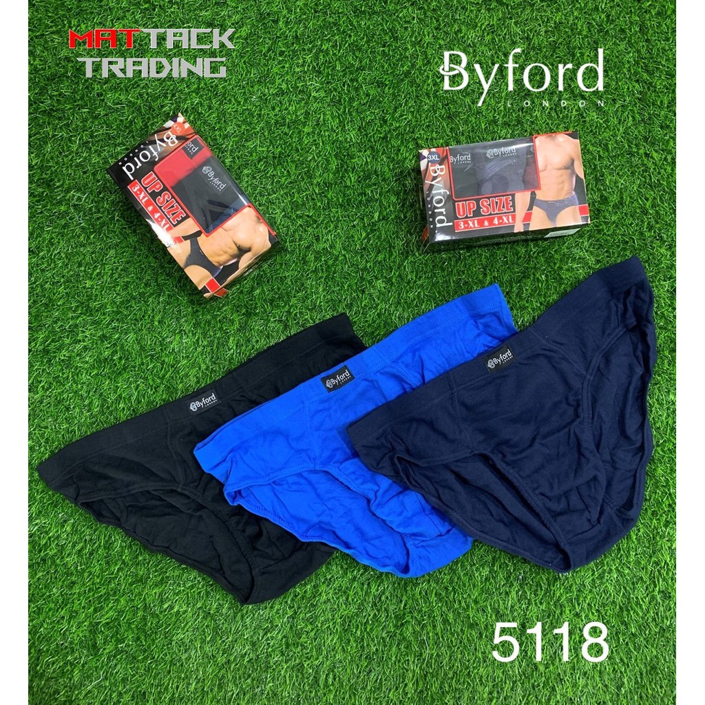 🔥RESTOCK🔥 ORIGINAL BYFORD 3IN1 UP SIZE MINI BRIEFS [5118, 3XL-4XL ...