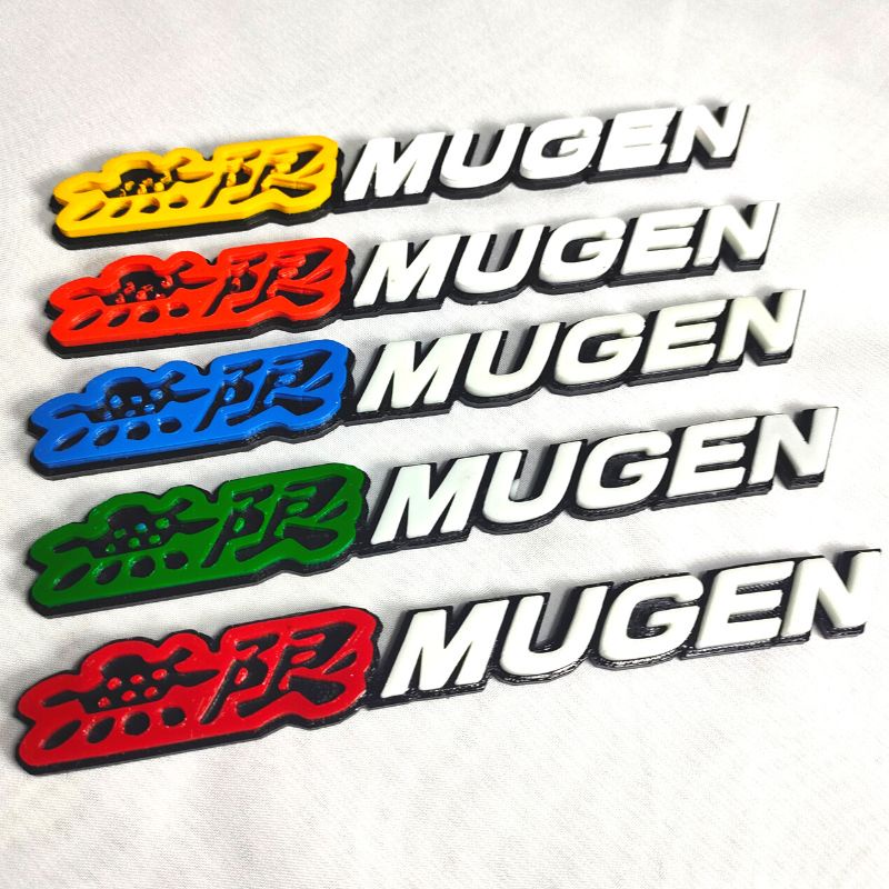 Mugen 3D Emblem Mugen Logo Many Colors Honda Quality Items Not a ...