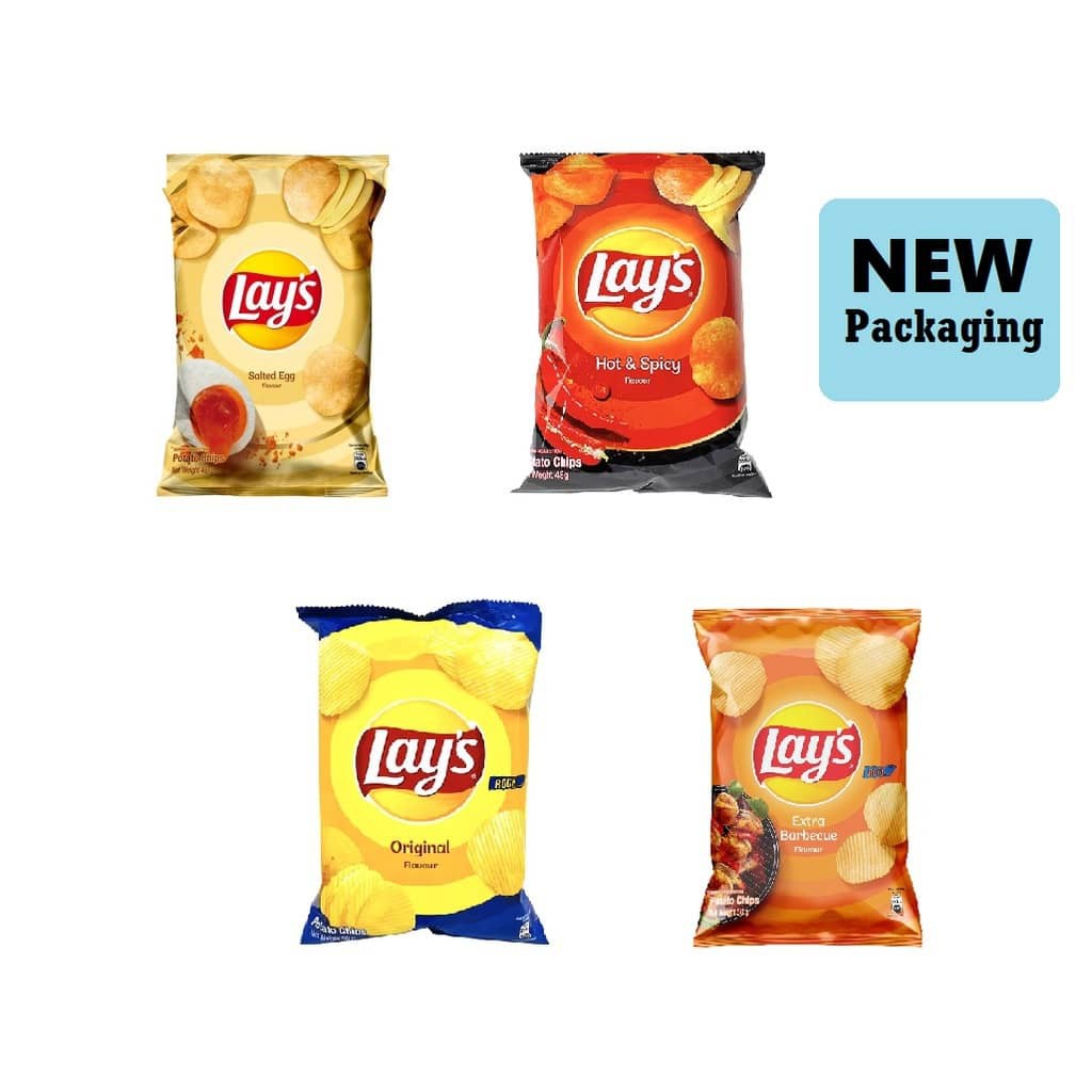 Thailand Snack Lay's Lay Lays Potato Chips Salted Egg Halal 46g - 52g ...