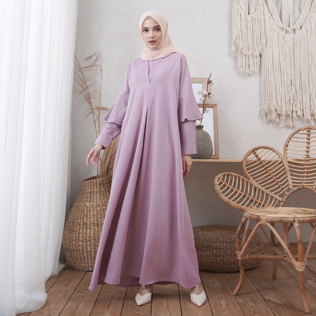 Wulfi Gamis Sasha Lilac | Shopee Malaysia