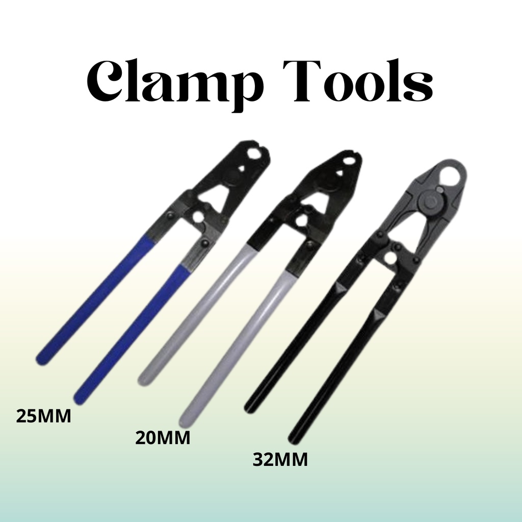 BUTELINE Plumbing Pipe Clamp Tools - Poly / HDPE ~ 20MM / 25MM / 32MM ...