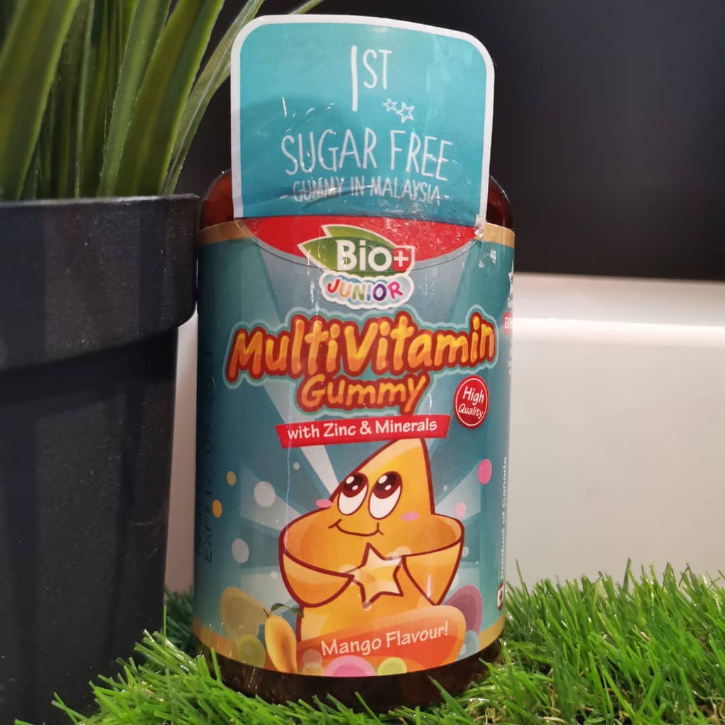 BIO+ JUNIOR MULTIVITAMIN GUMMY WITH ZINC & MINERAL (Normal or SUGAR ...