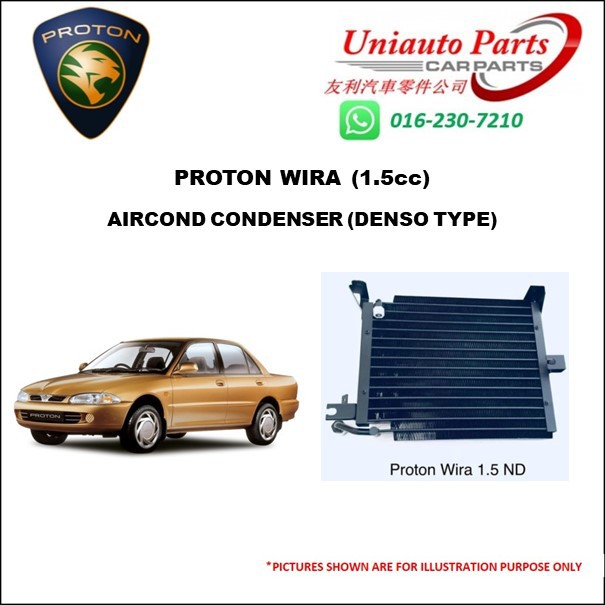PROTON WIRA (1.5cc) AIRCOND CONDENSER (DENSO TYPE) | Shopee Malaysia