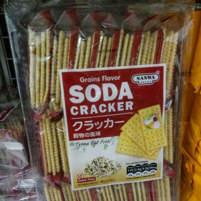 Sanwa Soda Cracker 480gm / Original, Saltine, Sesame & Grain 5 | Shopee ...