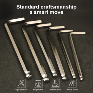 [EXTRA LONG] 9 pcs Ball Point Allen Key Wrench Set Heavy Duty Alan Key ...