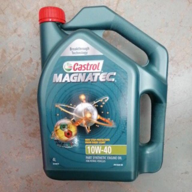 NEW DUALOCK CASTROL MAGNATEC 10W40 SEMI SYNTHETIC 4LITER | Shopee Malaysia