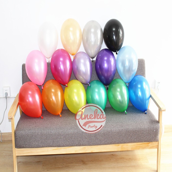 Colorful metallic balloons / latex balloons / 12 inch metallic balloons ...
