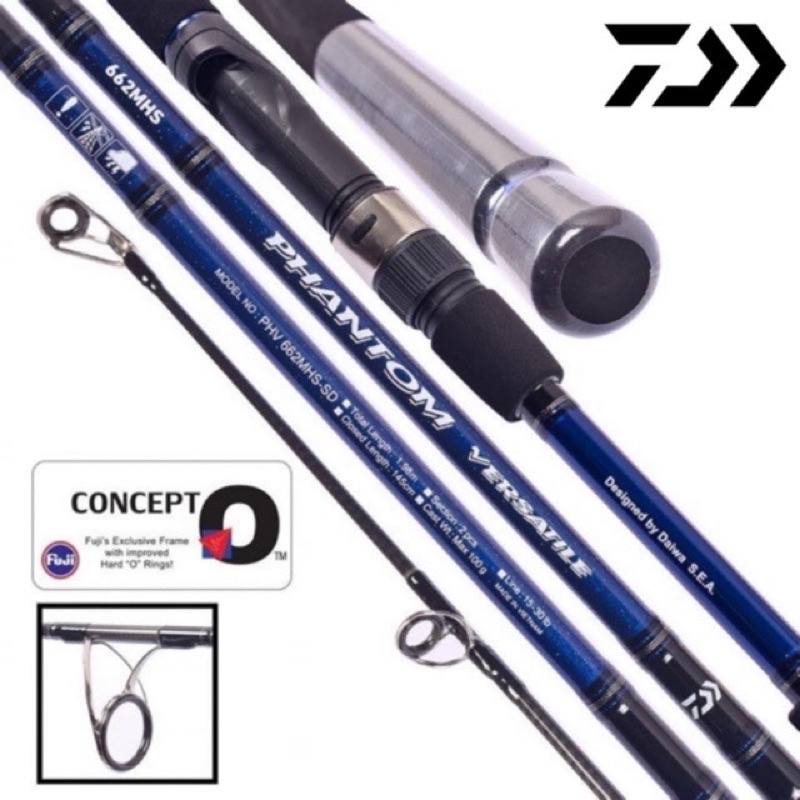DAIWA PHANTOM VERSATILE Jigging Fishing Rod NEW MODEL🔥 | Shopee Malaysia