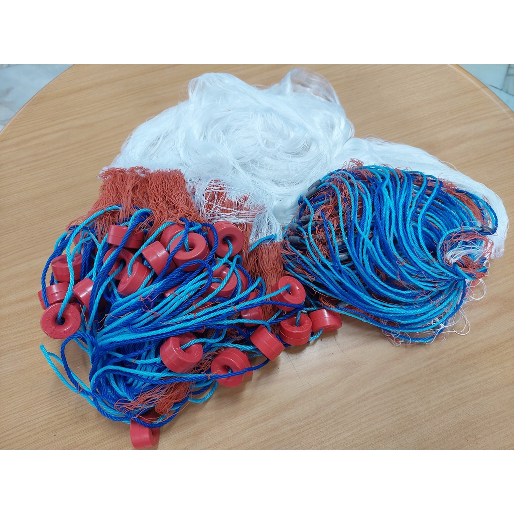 Pukat Jaring Apollo 3 Lapis /3 layer fishing net (udang dan ikan) 015mm ...