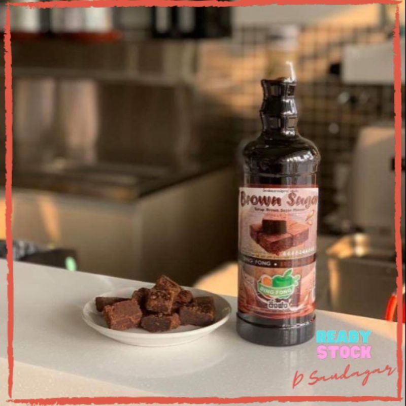 dingfong brown sugar Cordial / kordial gula merah viral thai 🌟 | Shopee ...
