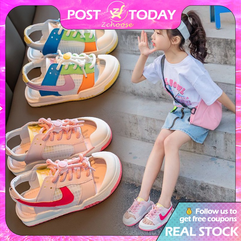 READY STOCK Colorful Summer Girls sandal Kids sports sandal soft sole ...